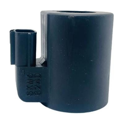 China 24V 20mm Hole Solenoid Coil SKM6-G24D 38553-61040 Hydraulic Valve Parts for Tower Crane New for Retail Building Material for sale