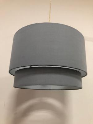 Cina TC ombra di lampada della libro con copertina rigida di 3 strati Gray Linen Collapsible per il soffitto in vendita