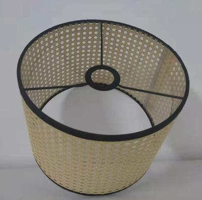 Cina Tonalità di lampada interna del tamburo del rattan del PVC in vendita