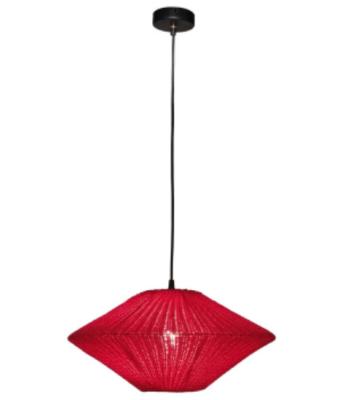 Cina Tonalità di lampada a sospensione tessuta Na irregolare in vendita