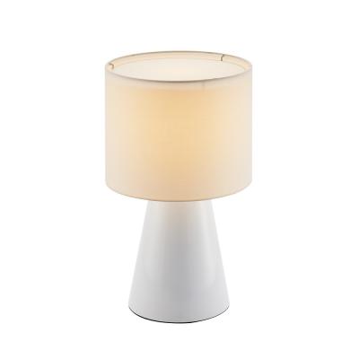 Cina Lampada da tavolo ceramica crema 110v della zucca per elettrico legato con corde della camera da letto in vendita