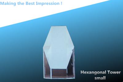 China AWARDS/CRYSTAL awards/crystal trophy/hexagonal tower trophy/crystal hexagonal tower award for sale