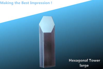 China CRYSTAL awards/crystal trophy/CRYSTAL AWARD/HEXAGONAL TOWER AWARD/CRYSTAL HEXAGONAL TOWER for sale