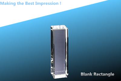 China rectangle/crystal rectangle/crystal cube/cube/glass rectangle/blank crystal rectangle à venda