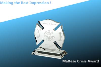 China crystal award/acrylic trophy/acrylic maltese cross award/crystal maltese cross award/glass for sale