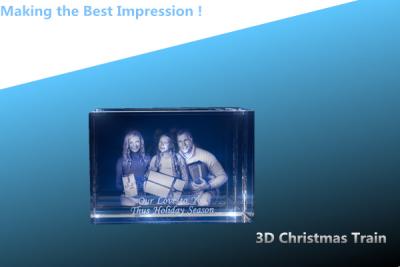 China 3D CRYSTAL TRAIN/3D LASER CRYSTAL LARGE RECTANGLE BEVELED/3D BEVELED TOP CRYSTAL/CRYSTAL à venda