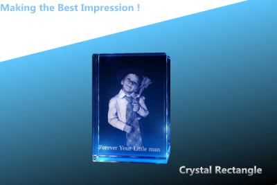 China crystal tower award/3d crystal tower/crystal rectangle/3d laser crystal rectangle à venda
