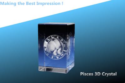 China pisces 3d crystal/BLANK PISCES CRYSTAL RECTANGLE/3D CRYSTAL BLOCK/CRYSTAL BLANK RECTANGLE à venda