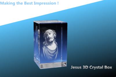 China Jesus 3D Crystal/3D Crystal Box/3D crystal rectangle/blank crystal rectangle/blank crystal à venda