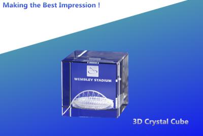 China 3D Crystal Cube/3d laser crystal rectangle/crystal 3d rectangle/blank crystal rectangle for sale