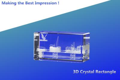 China 3d crystal rectangle/crystal 3d laser engraving cube/blank crystal blocks/blank 3d crystal à venda