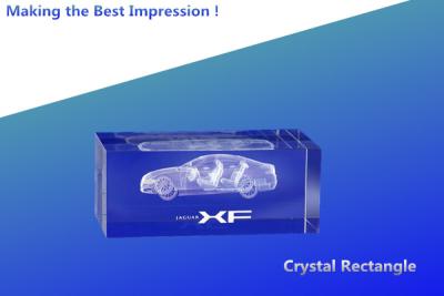 China LRB CRYSTAL RECTANGLE/crystal 3d rectangle/3d crystal bevelled rectangle/blank rectangle à venda