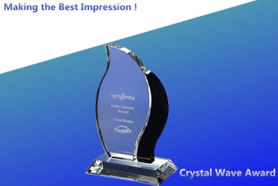 crystal wave awards/wave trophy/acrylic wave awards/acrylic wave trophy/glass awards
