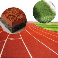 China Red 11mm Rubber Running Track for sale