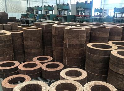 China Woven Brake Lining Rolls with Brass Wires Resin Woven Brake Lining Material for sale