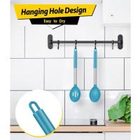 China Large silicone cooking spoon, non-stick solid baking spoon,kitchenware for sale