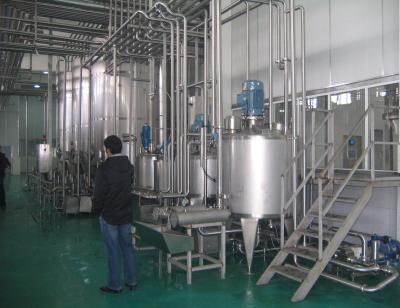 Cina 2000-60000kg Set completo a base di 1000L impianto di trasformazione lattiero-casearia per la funzione di bevande alimentari in vendita