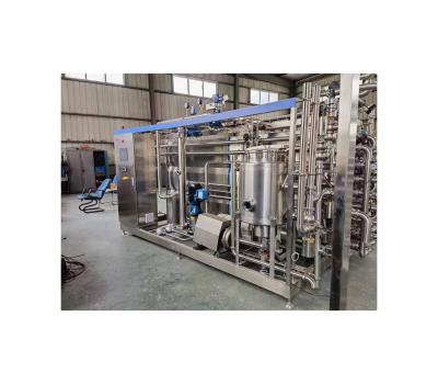 China UHT Tubular Sterilizer for Milk Processing Line Featuring PLC and Pasteurizing Function for sale