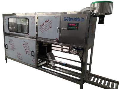 Cina 2950X800X1600MM Negozi di prodotti alimentari e bevande 5 galloni tamburo risciacquo macchina di riempimento e tappo in vendita