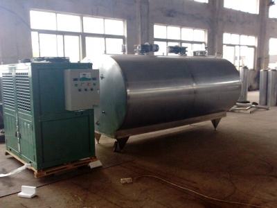 Cina Progettazione del serbatoio di raffreddamento del latte in acciaio inossidabile sanitario orizzontale da 5000L per la lavorazione del latte in vendita