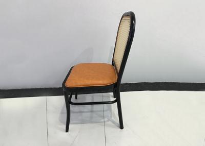 中国 卸し売り新しい現代錬鉄の革藤のレストランの椅子 販売のため