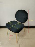 China 50cm Wrought Iron Dining Room Chairs for sale