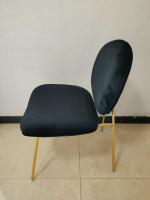 China 50cm Wrought Iron Dining Room Chairs for sale