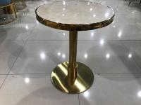 China 60cm White Marble Top Side Table for sale