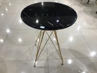 China 60cm Metal Marble Coffee Table for sale
