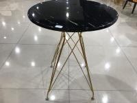 China 60cm Metal Marble Coffee Table for sale