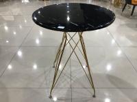 China 60cm Metal Marble Coffee Table for sale