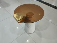 China 65cm Gold Plated Coffee Table for sale