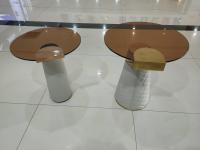 China 65cm Gold Plated Coffee Table for sale