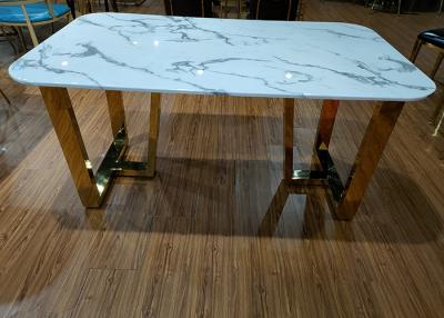 Cina tavolo da pranzo di marmo di lusso di 75cm in vendita
