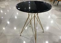 China 60cm Metal Marble Coffee Table for sale