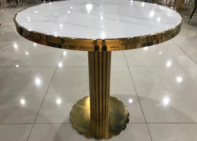 Cina Buon tavolino da salotto portante del metallo del marmo di 80cm in vendita