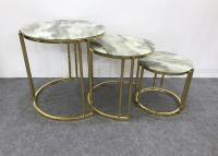 China 40cm Solid 3 Piece Coffee Table Sets for sale