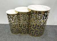 China Metal Frame 50cm Marble Table Top Coffee Table for sale