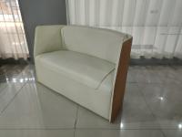 China Armrest 78cm Height Iron Pipe Streamlined Recliner for sale