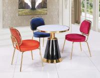 China White Nested Space Saving Round Marble Effect Coffee Table for sale