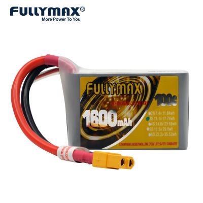 Cina 1600mah 11.1v 3s 100c Lipo Fpv Rc Aliante Batteria Aereo Rc Modello Xt60 Spina in vendita