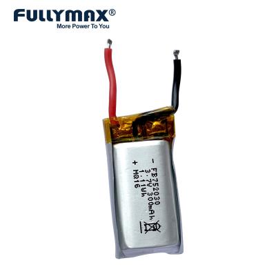 Cina litio Ion Polymer Battery 20C Fullymax 300mah 7.4v della batteria di 330mAh 300mAh 3,7 V 350mah Lipo in vendita