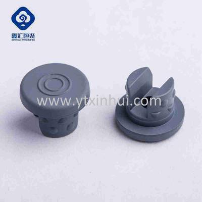 China Bromo butyl 20mm grey pharmaceutical rubber stopper for lyophilized freeze dry vial for sale