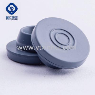 China 20mm 20-A Grey & Red Medical Vials Butyl Rubber Stopper for Antibiotics for sale