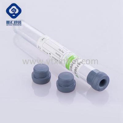 China 14mm 16mm grey butyl rubber stopper for blood collection tube for sale
