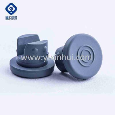 China 20mm 20-D2 Grey & Red Medical Vials Butyl Rubber Stopper for Lyophilized Vial for sale