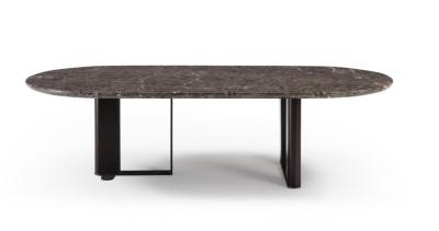China Modern Round Dining Table Set Furniture D100 X H75cm With Stainless Steel Marble Material for sale
