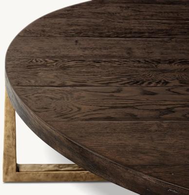 Cina Tavolo da caffè rotondo in legno moderno 300 mm con materiale in acciaio inossidabile in vendita
