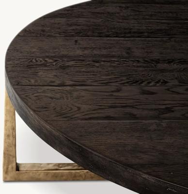 Cina Tavolo da caffè rotondo in legno moderno 300 mm con materiale in acciaio inossidabile in vendita