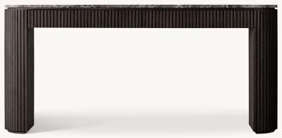 China Modern Bedroom Walnut Console Table With Roller Shutter Cabinet à venda